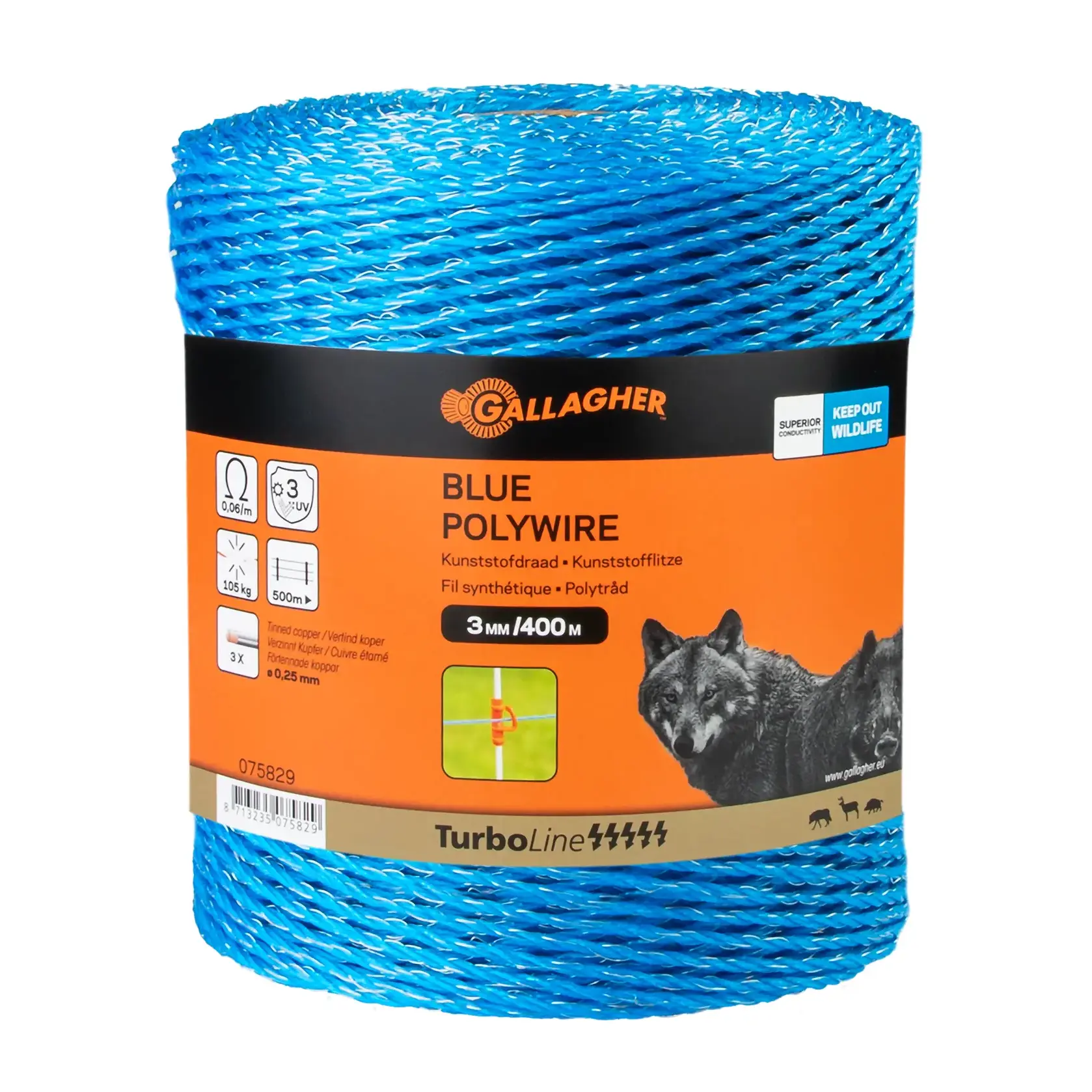 Gallagher TurboLine Polywire 400 m - Blue