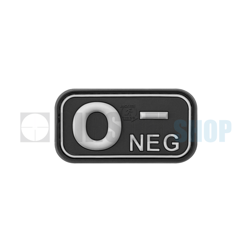 JTG Bloodtype Rubber Patch O NEG (SWAT). - BELGEAR