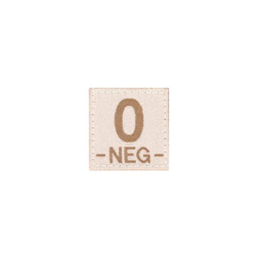 O NEG Bloodgroup Patch (Desert) - BELGEAR