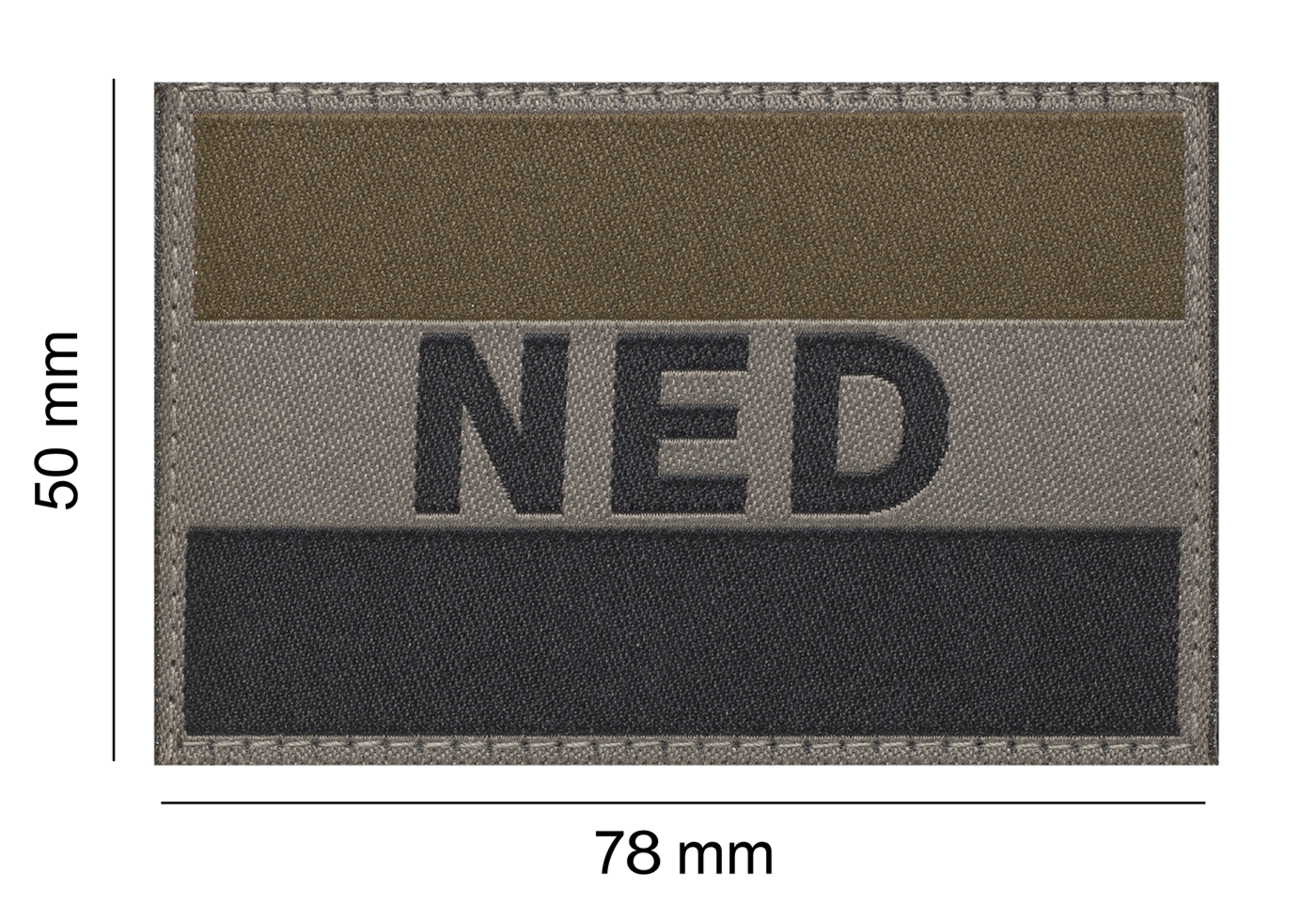 Claw Gear Nederlandse Vlag Patch (RAL 7013). - BELGEAR