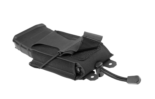 5.56mm Backward Flap Mag Pouch (Black) - BELGEAR