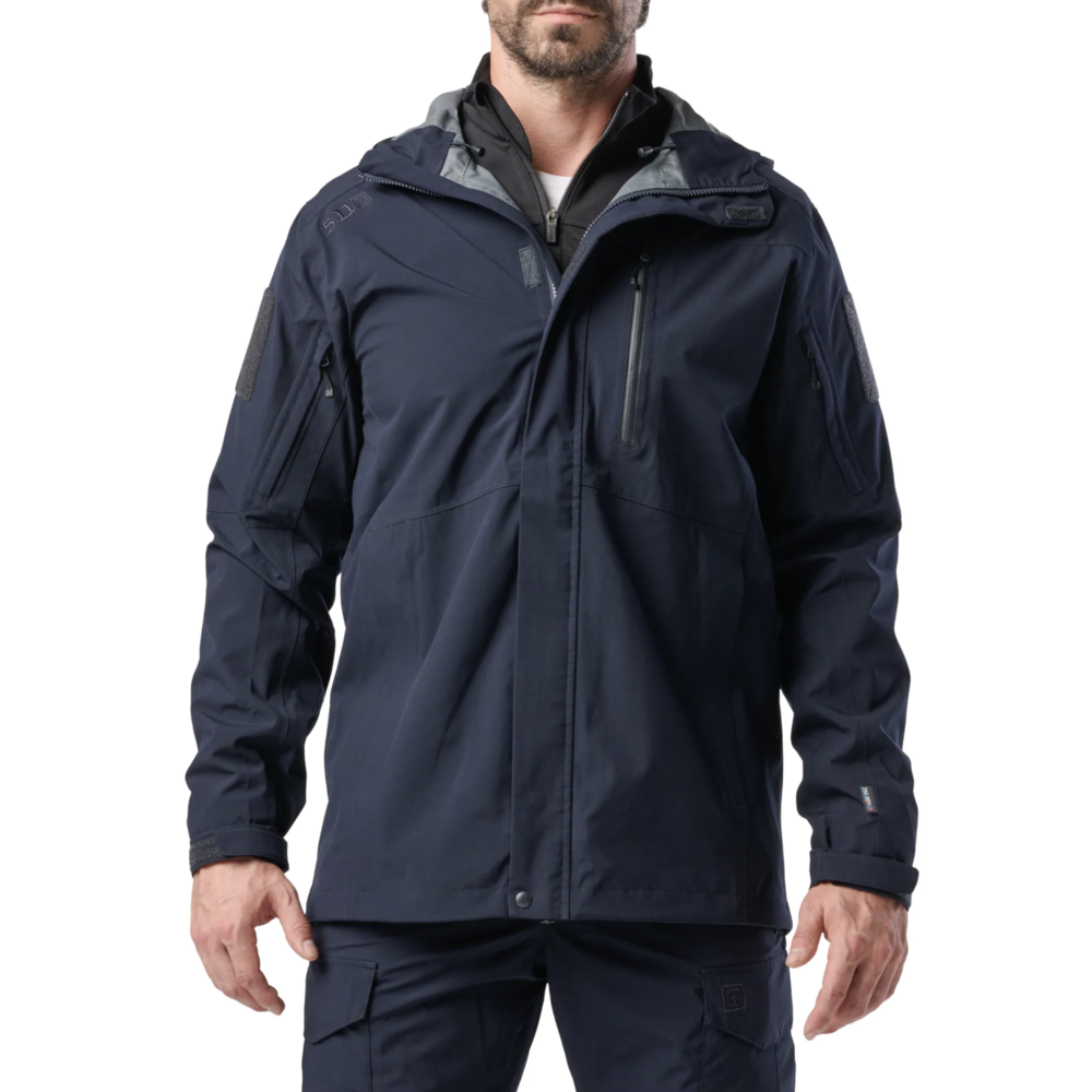 5.11 Tactical Force Rainshell Jacket (Dark Navy). - BELGEAR