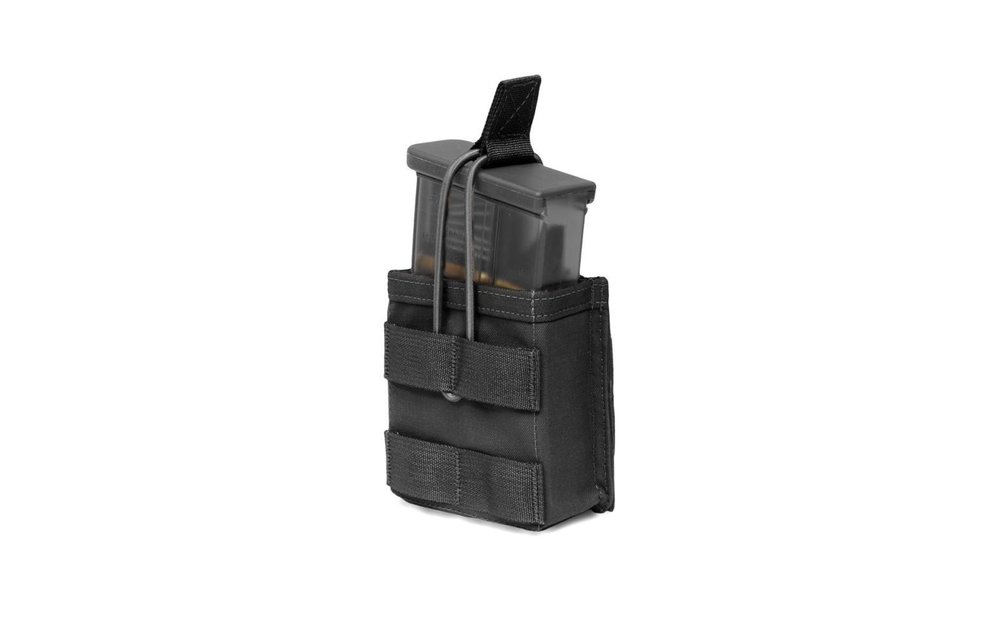 Warrior Assault Systems Single Open Pouch HK417 Short (Black). - BELGEAR
