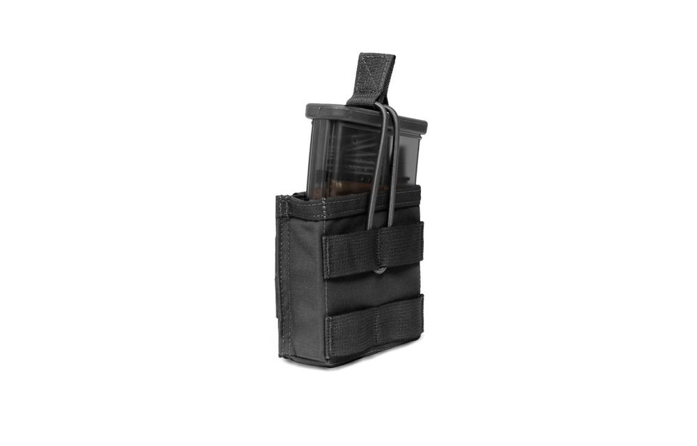 Warrior Assault Systems Single Open Pouch HK417 Short (Black). - BELGEAR