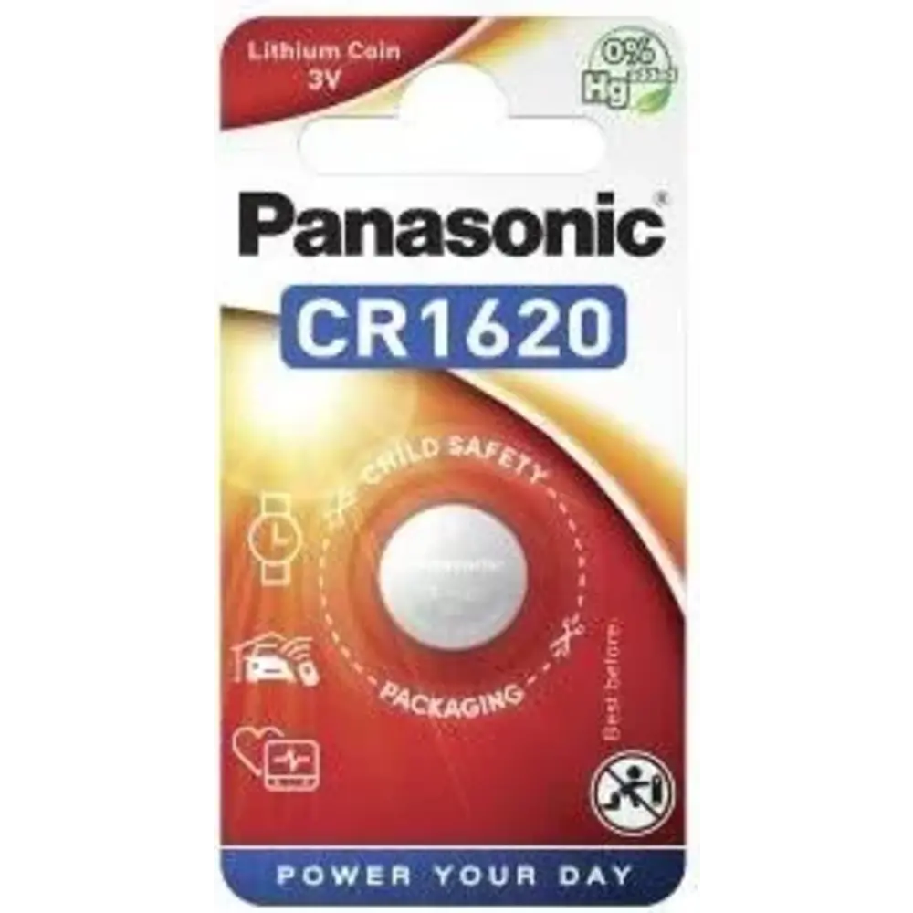 Panasonic CR1620 Lithium 3V Batterij. - BELGEAR