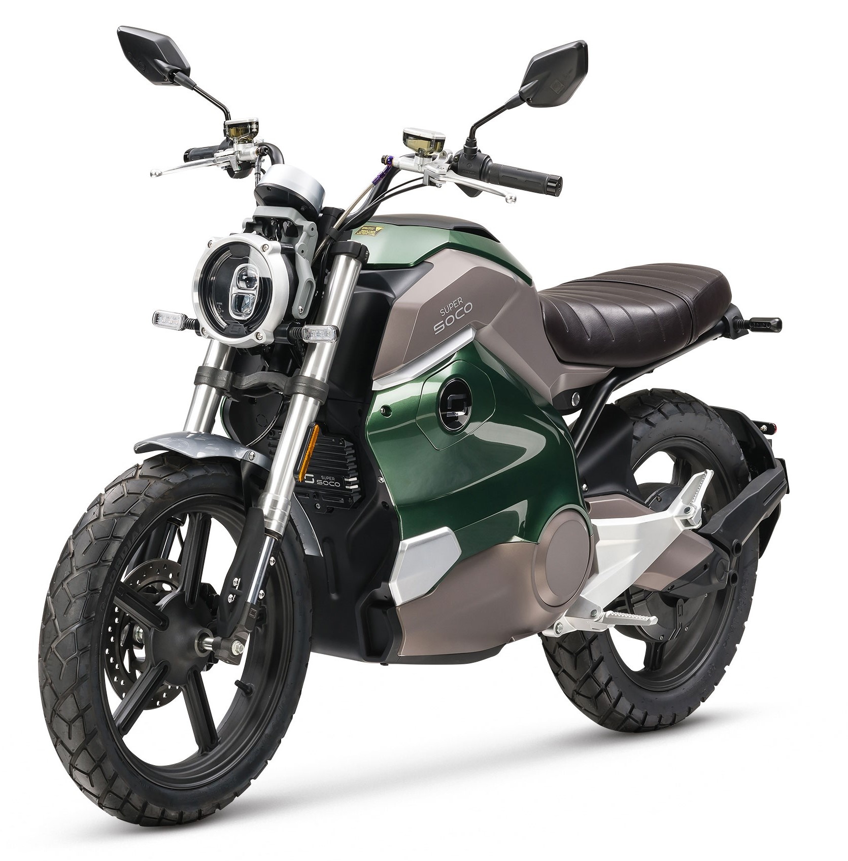 Super Soco TC wanderer green, elektrische bromfiets - Scootfix scooters