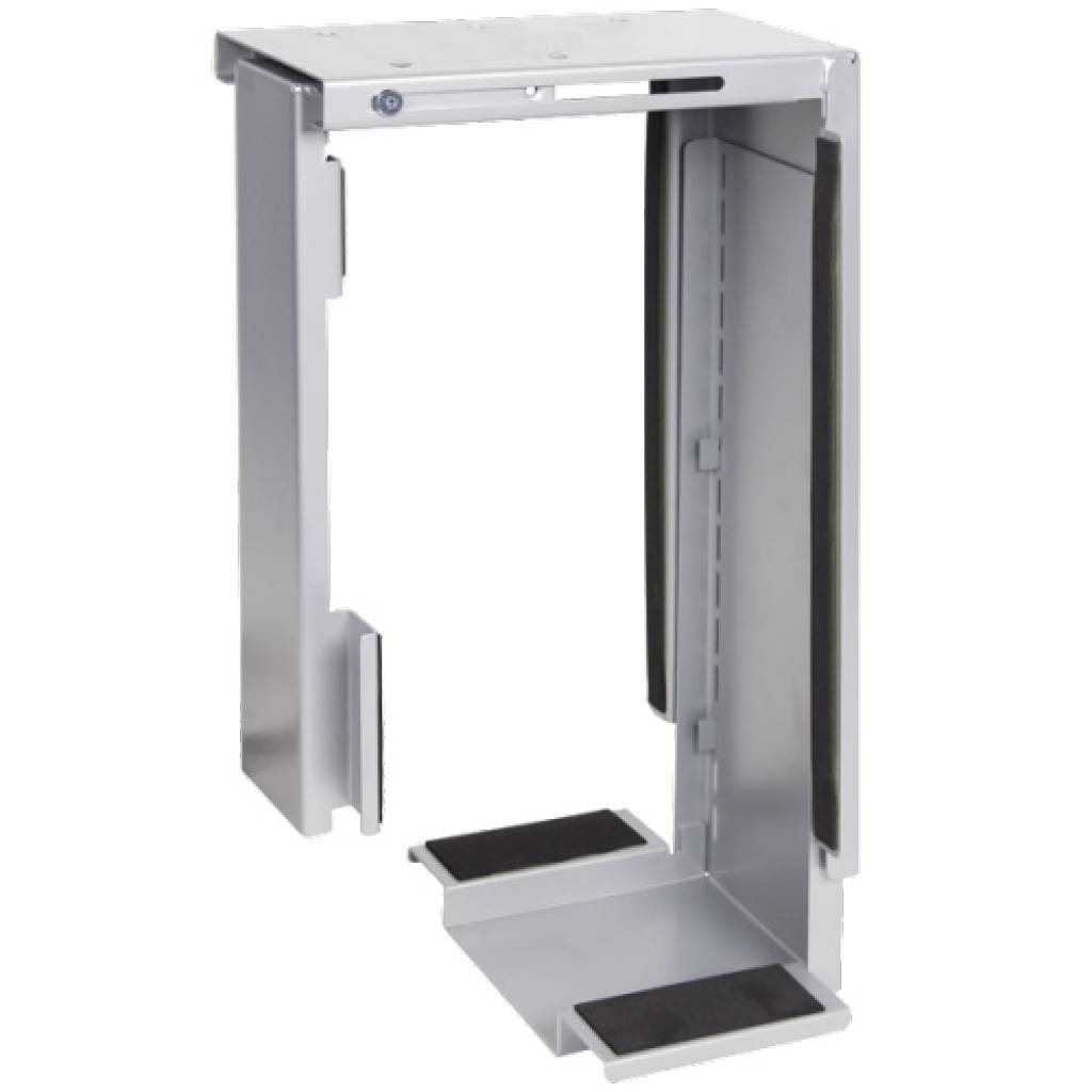 Dataflex Viewmate CPU Houder Zilver - Monitorbeugelexpert.nl