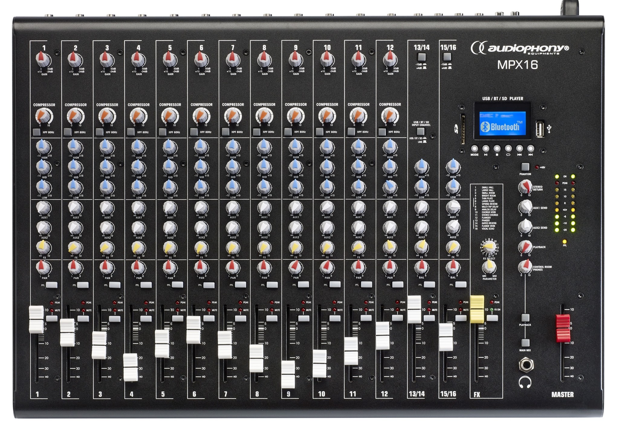 Audiophony MPX16 Mengpaneel 16 kanalen - Audiomix