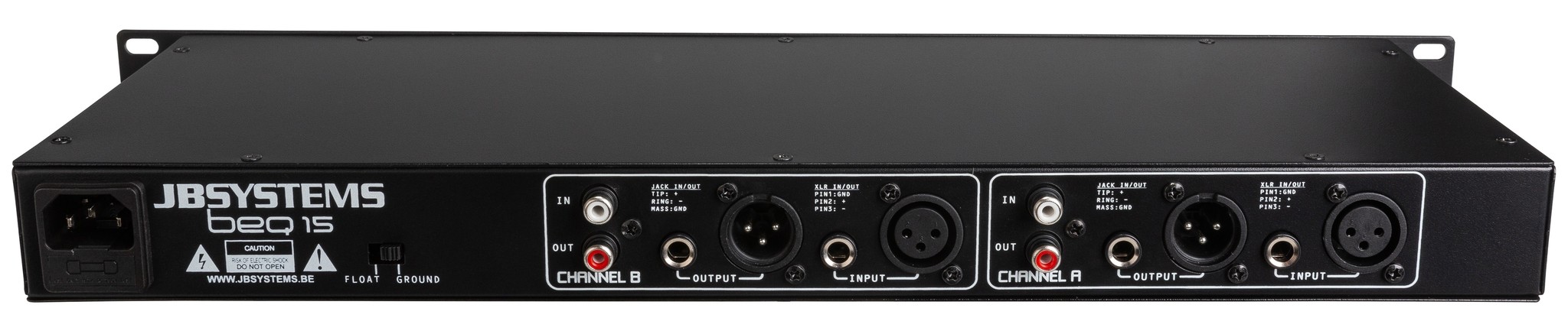 JB Systems BEQ-15 2x 15-bands stereo equalizer - Audiomix