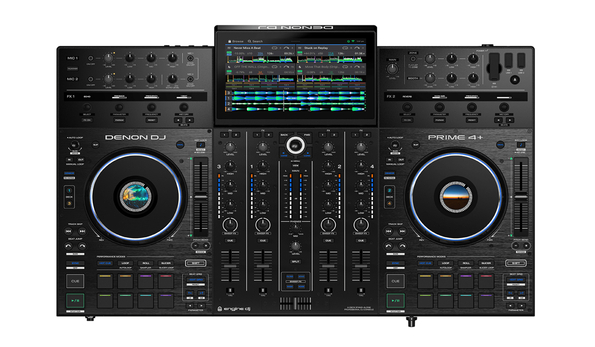 Denon DJ PRIME4+ standalone DJ-controller - Audiomix