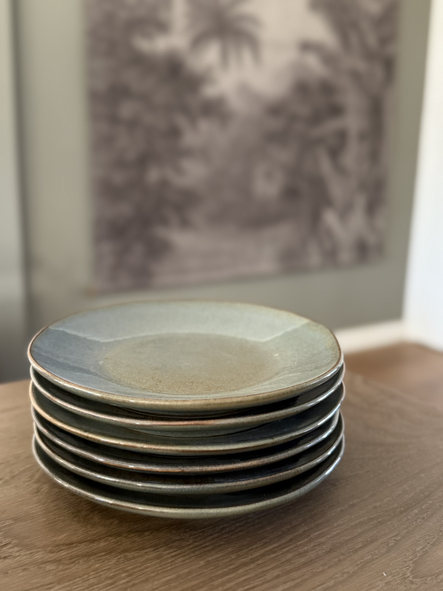 Mica decorations Racco groen gebaksbordje set van 6 - Trendykoken