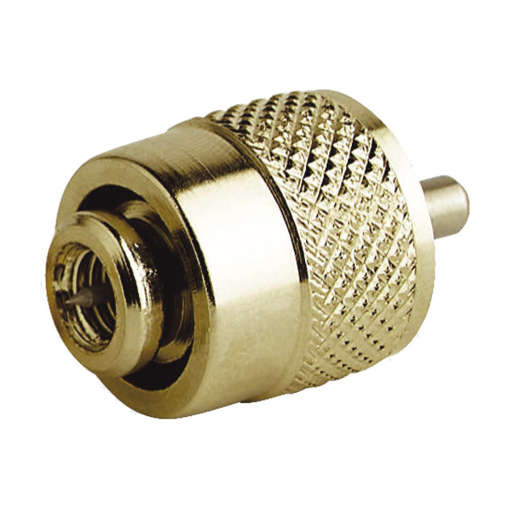 Male connector PL259 gold RA132