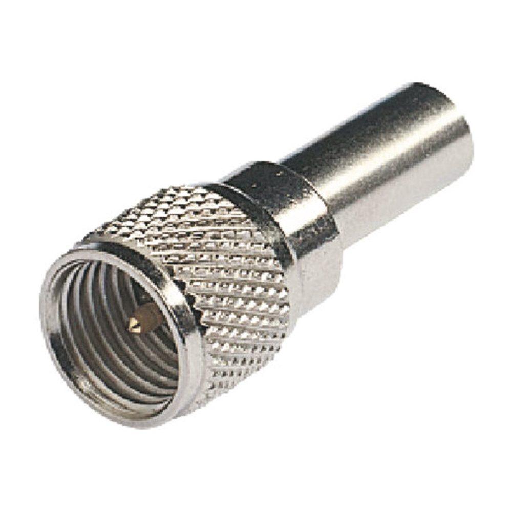 Coax plug mini UHF male RA157