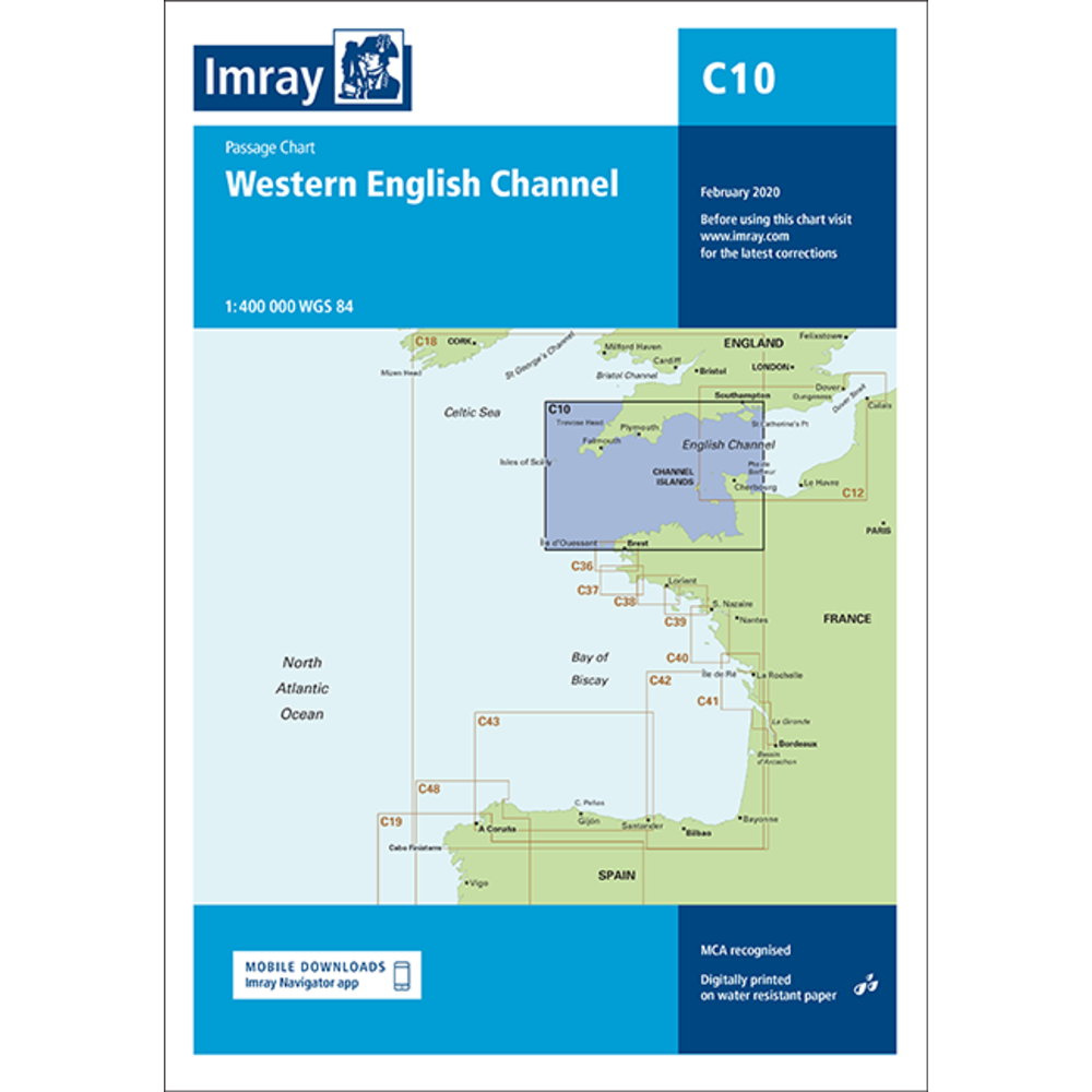 IMRAY CHART C10 Western English Channel Übersegler