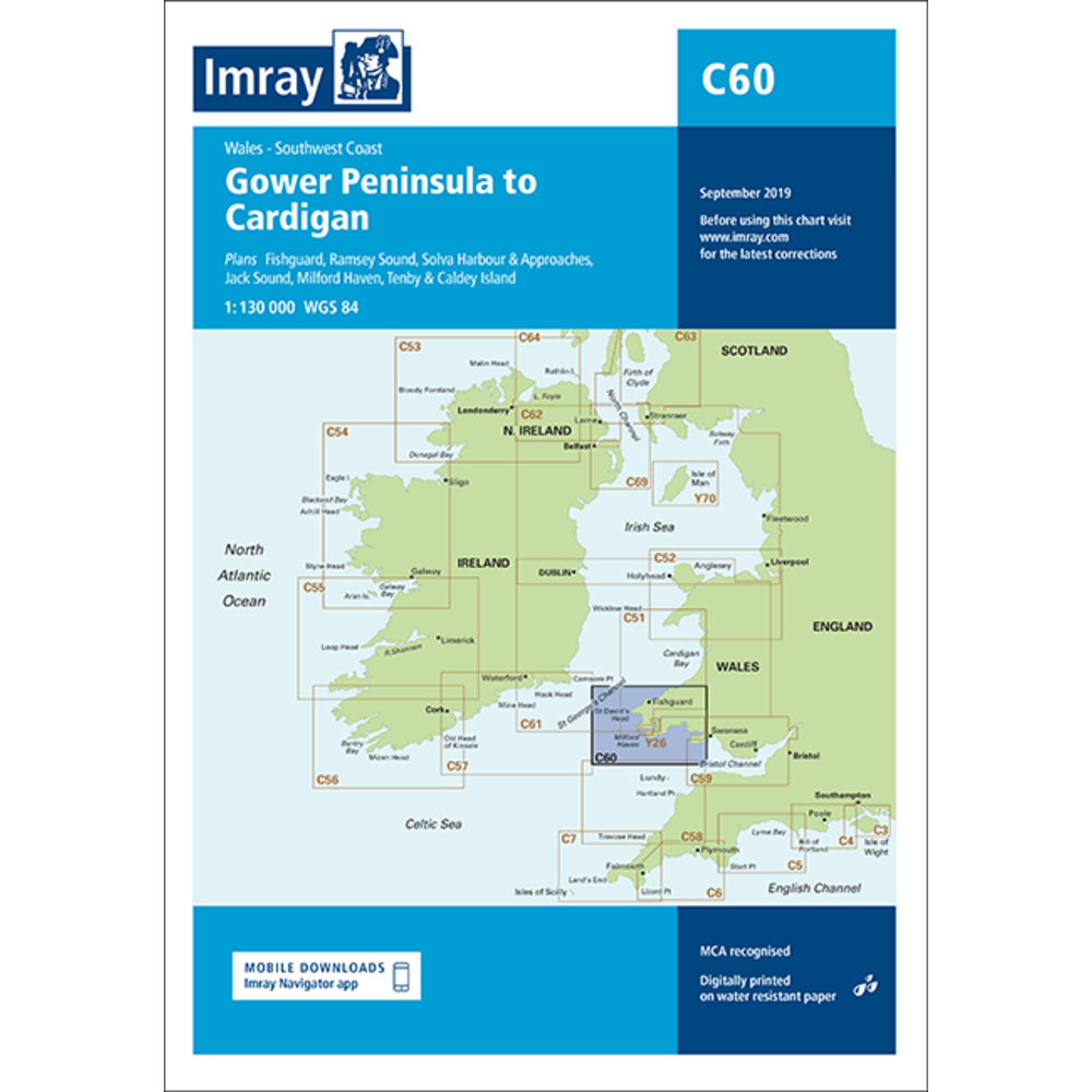 IMRAY CHART C60 Gower Peninsula to Cardigan