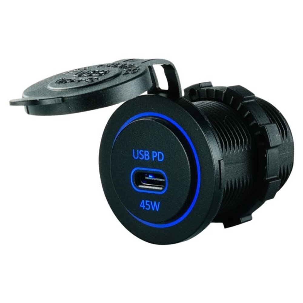 USB Stopcontact met USB-C snellader