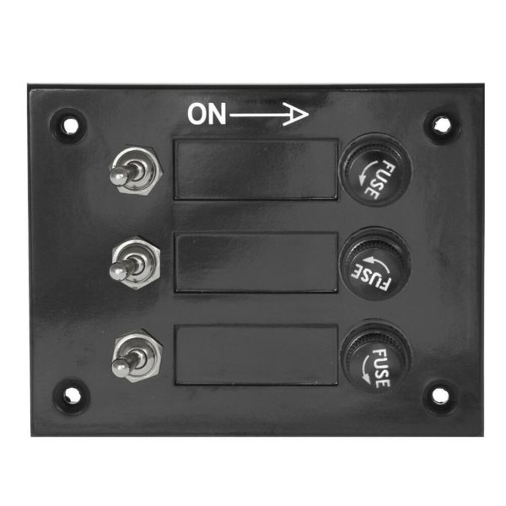 AAA 12V 3 Gang Fuse Switch Panel (10030-RC)