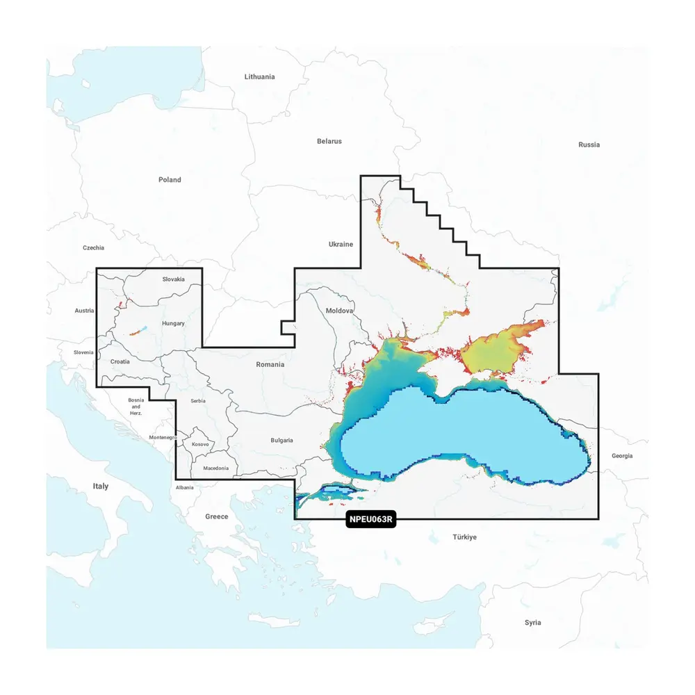Zwarte Zee en Zee van Azov - Waterkaarten