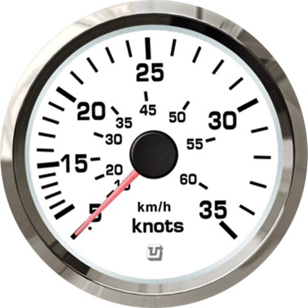 Ultrawhite SS Speedometer - 35 knot