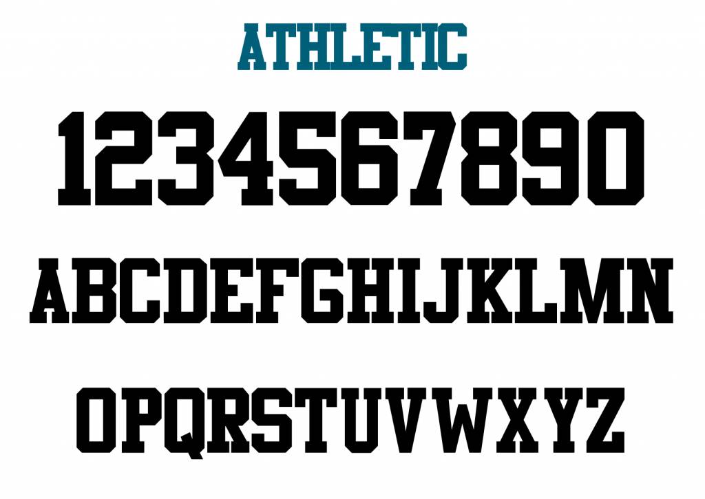Fonts Athletic Font - Personal Sportswear