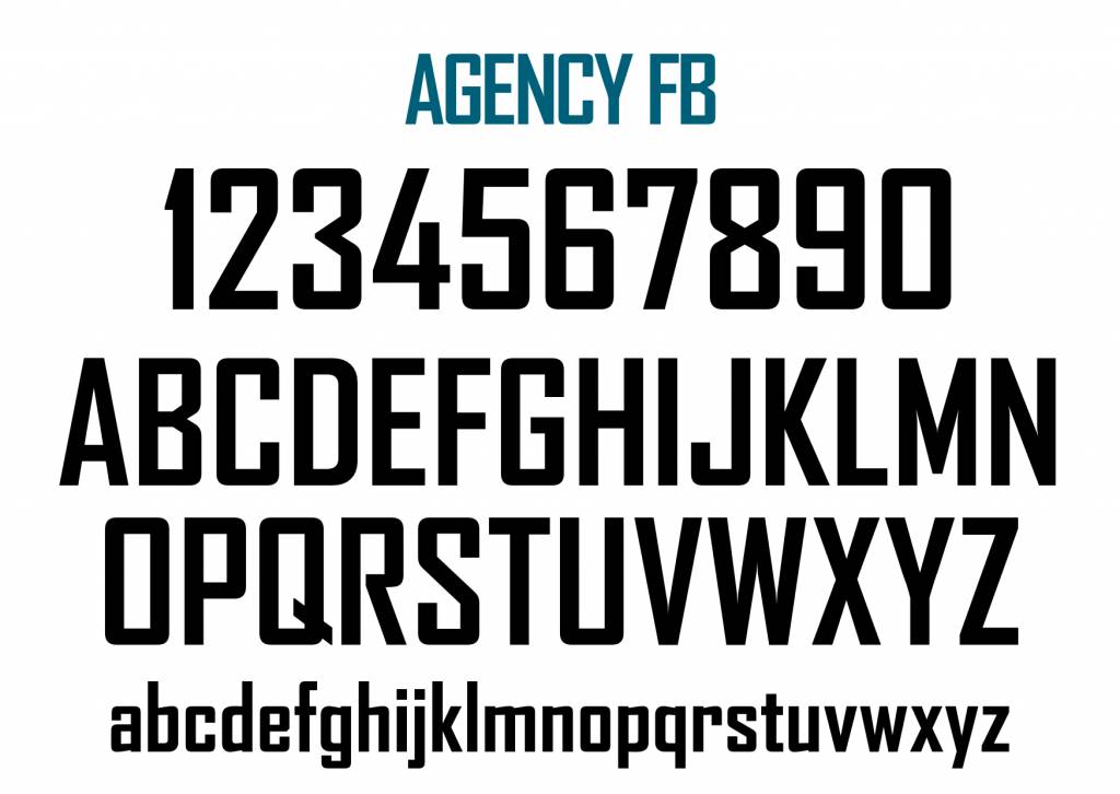 Fonts Agency Font - Personal Sportswear