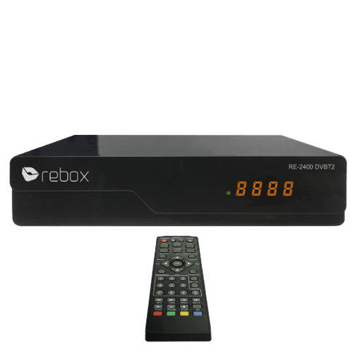 Rebox RE-2400 DVB-T2 H.265 HEVC met display - Satelliet winkel CardWriter