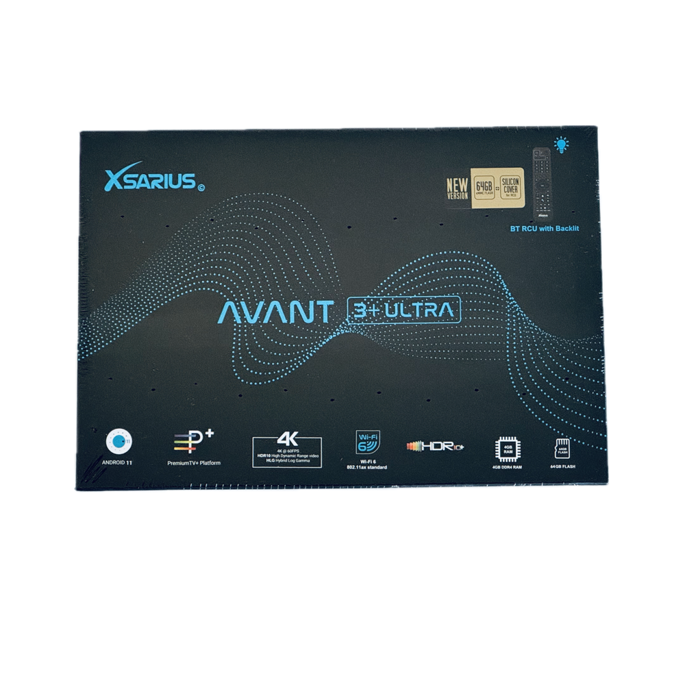 Xsarius Avant 3+ Ultra Black 4K OTT Android 11 Media Streamer ...