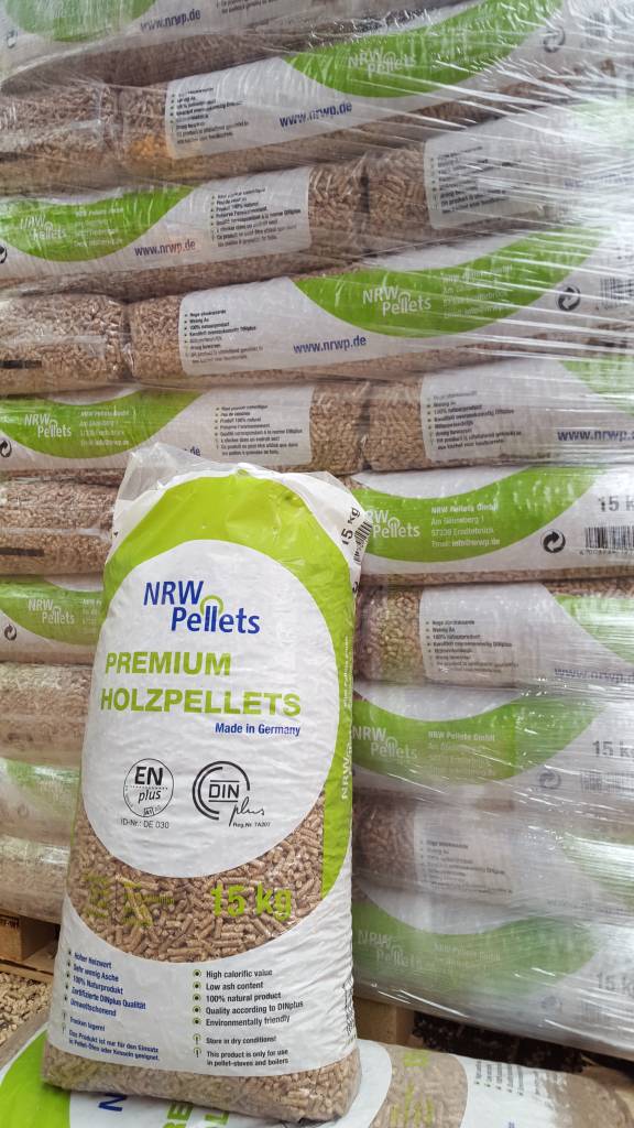 NRW Holzpellets Sackware auf Palette - 990 kg - DINplus - Energieholz ...