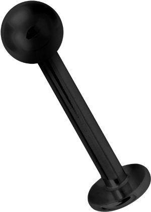 Black Titanium Micro Labret - Basic - Piercings Works