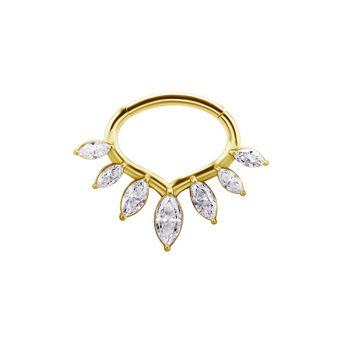 Septum/Daith Ring - Premium Zirkonia - Piercings Works