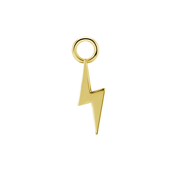 Segment Ring Charm - Lightning Bolt - Piercings Works
