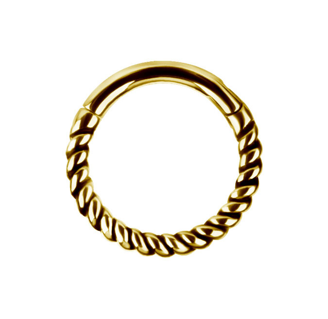 18 Karat Gold Ring - Twisted Rope - Piercings Works