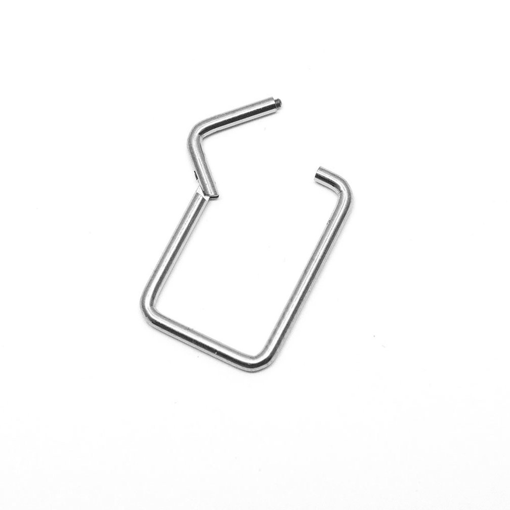 Titanium Seamless Click Ring Rectangle Piercings Works