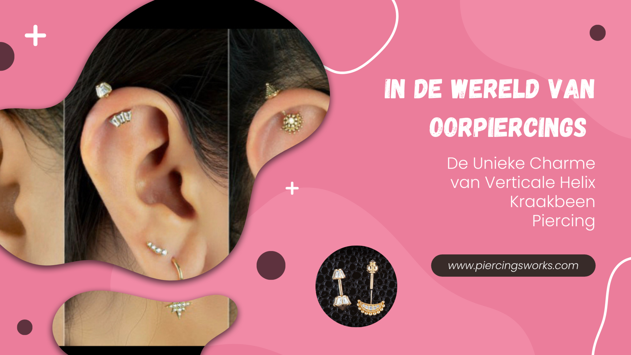 Kraakbeen Piercing De Unieke Charme van Verticale Helix - Piercings Works