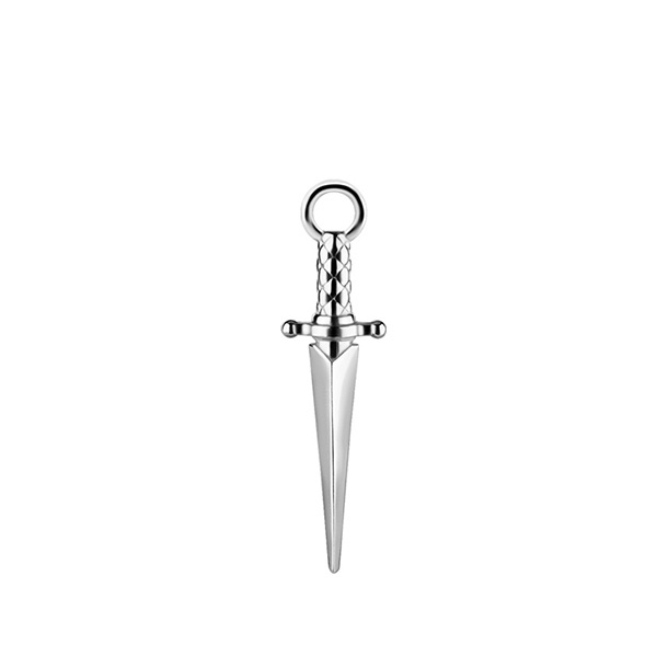 Warrior's Elegance: Sword-Shaped Segment Ring Hanger - Piercings Works