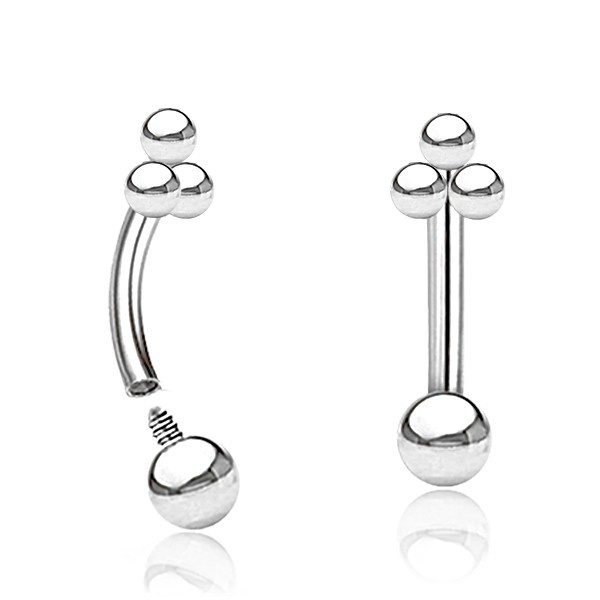 Surgical Steel Rook Eyebrow Piercing: Edgy Elegance - Piercings Works