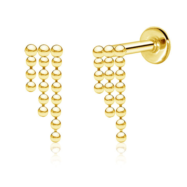 Exquisite Ear Piercing - Cascading Elegance - Piercings Works