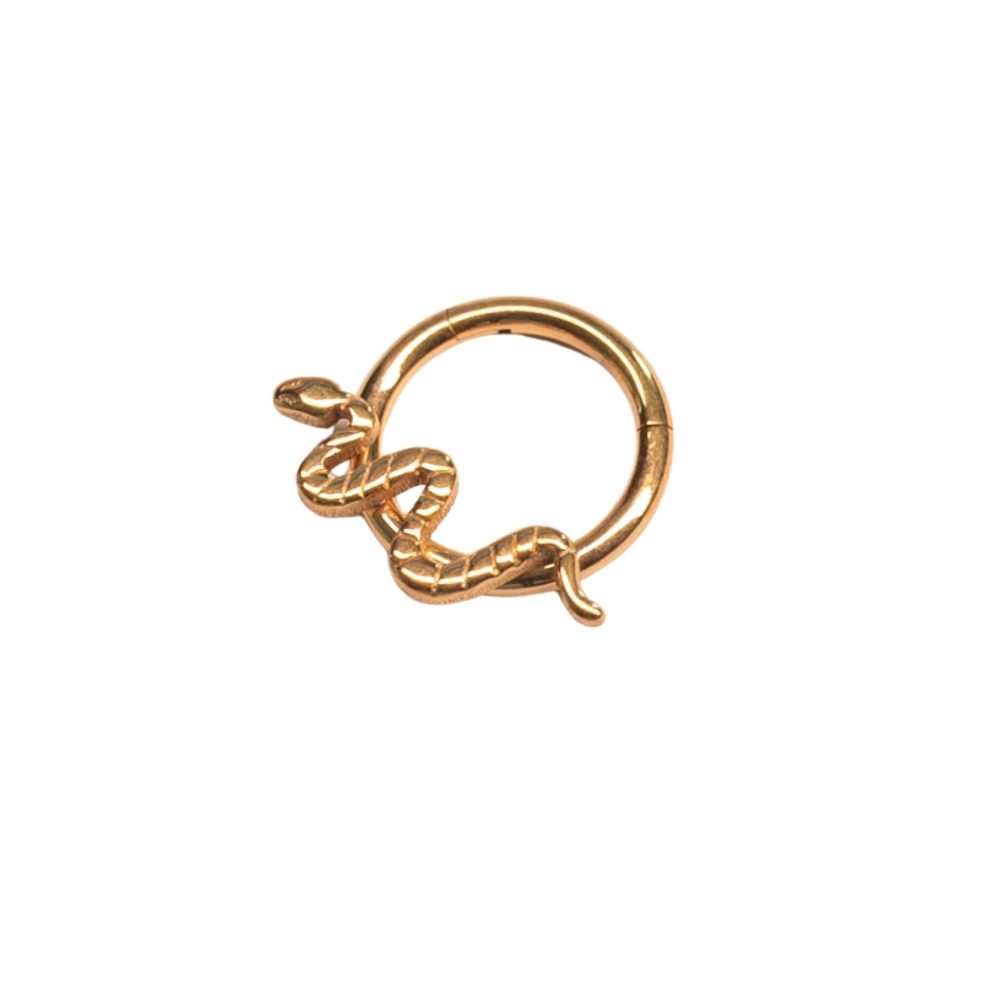 Titanium Helix / Daith Click Ring - Snake - Piercings Works