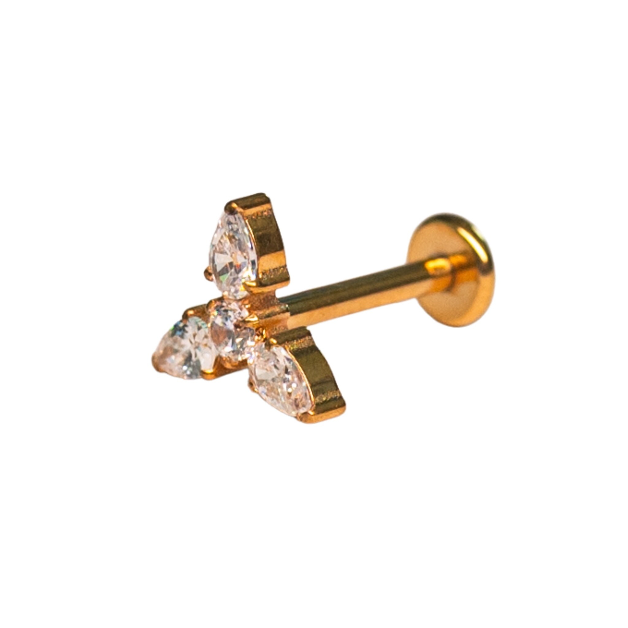 Stylish Titanium Helix / Tragus Piercing - Trinity - Piercings Works