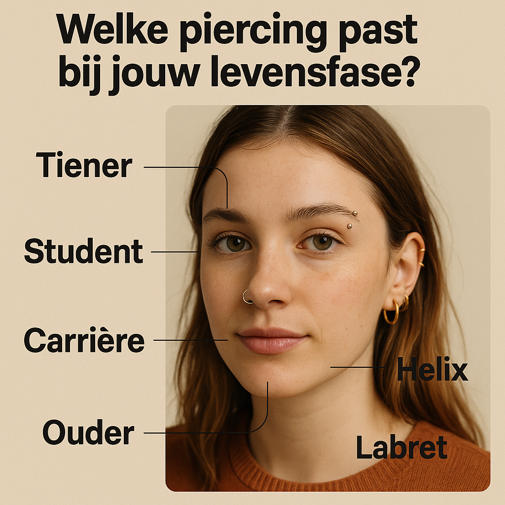 Welke piercing past bij jouw levensfase? - Piercings Works