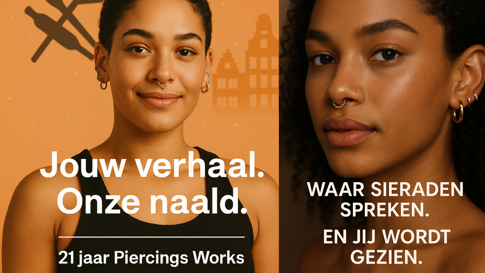 Jouw verhaal. Onze naald. – 21 jaar Piercings Works - Piercings Works