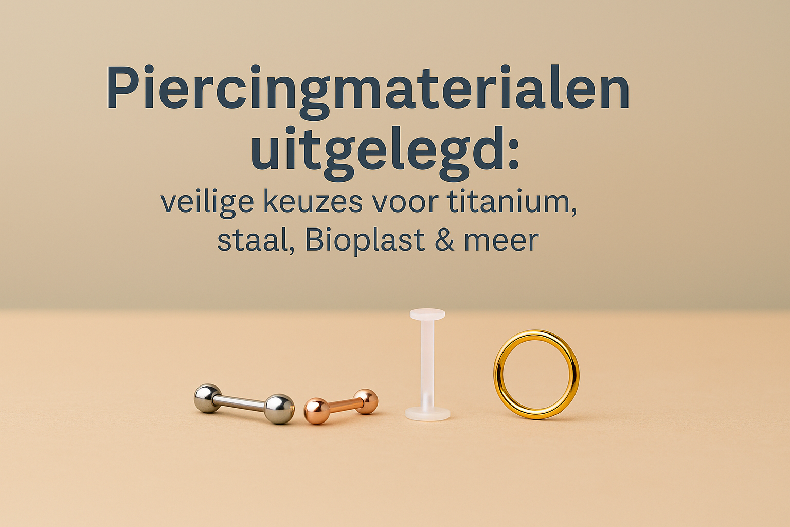 Piercingmaterialen uitgelegd: titanium, goud, staal en wat je moet ...