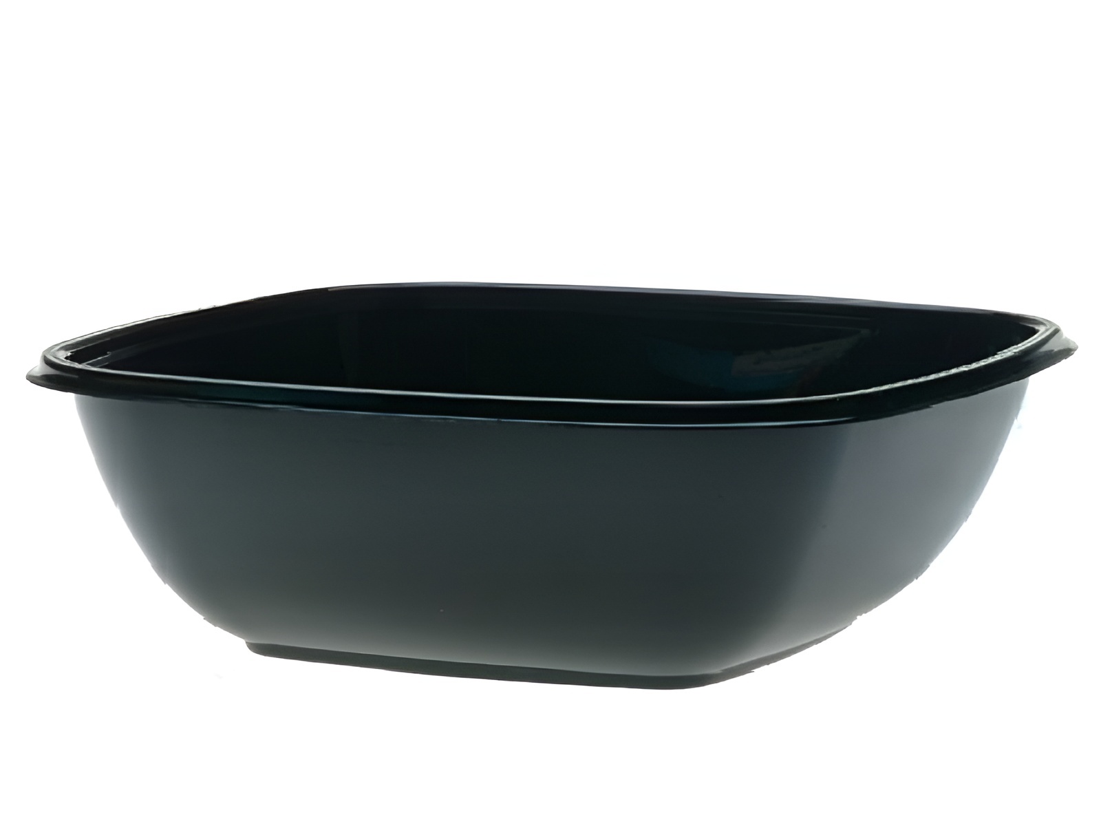 RPET Square bowls 1000 cc Zwart - Shopdepot