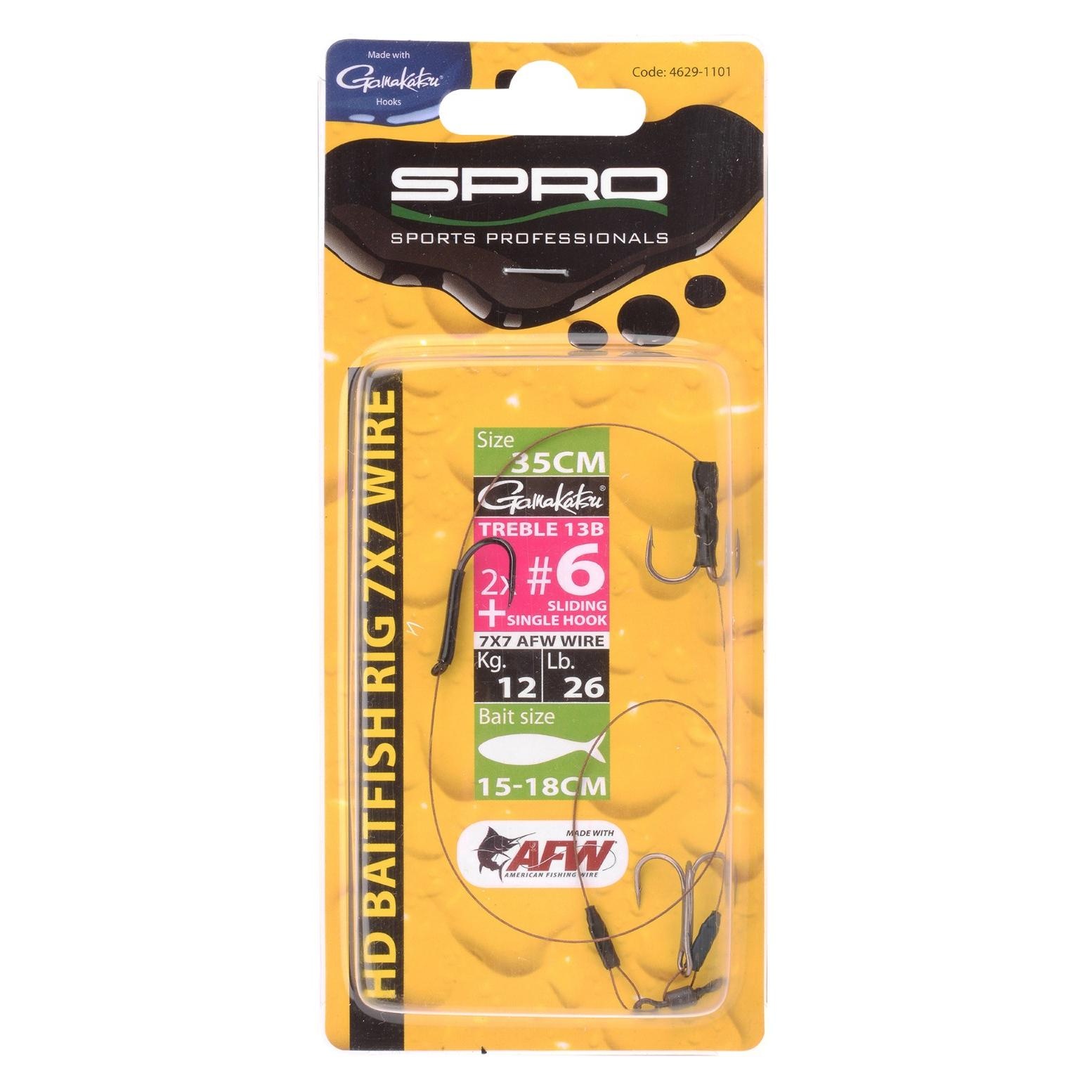 Spro Hd Baitfish Rig 7x7 Wire Sliding Hook - Idzenga Hengelsport Webshop