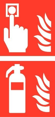 Buy Pictogram combi fire extinguisher fire alarm