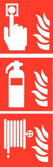 Buy Pictogram combi fire alarm extinguisher hose reel