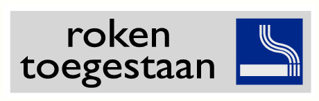 Pictogram tekst roken toegestaan kopen?