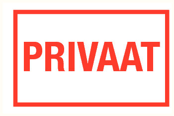 Pictogram tekst privaat kopen?
