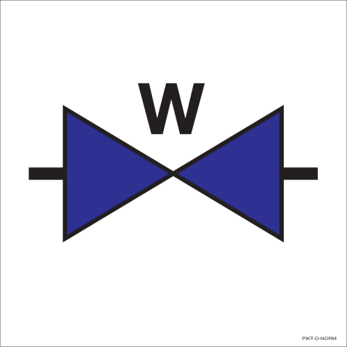 Pictogram water valve