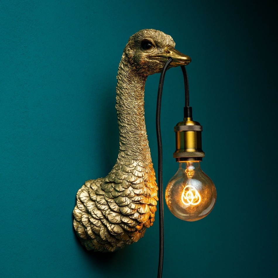 Lampe d'Animale Baby Autruche Franz Josef - H 35 cm - Werner Voss ...